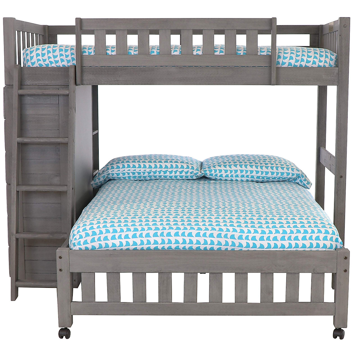 Discovery World Furniture Charcoal Twin Over Full Loft