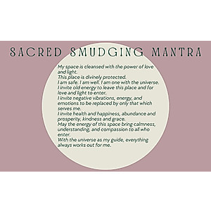 My Mystic Apothecary Sacred Smudging Candle - Candle Made with White Sage, Rosemary, and Lavender for Cleansing | Cotton Wick | 100% Soy Wax | 40 Hour Burn time | 7.75 Oz White Sage Candle