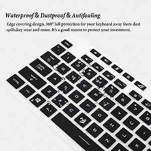 Keyboard Cover Skin for 2021 New ASUS ROG Strix G15 Gaming Laptop G513QR G513QR-ES96, 15.6" ASUS ROG Strix G15 G513 G533 G533ZX-XS96/AS94 Keyboard Skin[Not Fit for 2020 ASUS ROG Strix G15]-Black