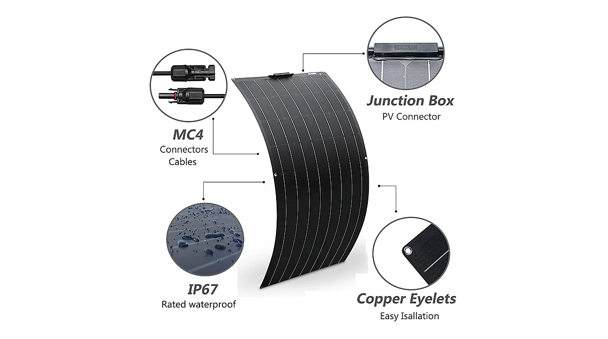 ZYTNB 1200W Solar Panel Kit for Off-Grid Use