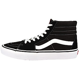 Vans SK8-Hi¿ Core Classics, Black/White, 10.5 Women / 9 Men M US