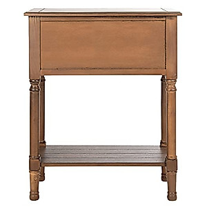 SAFAVIEH Home Collection Primrose Brown 3-Drawer Console Table