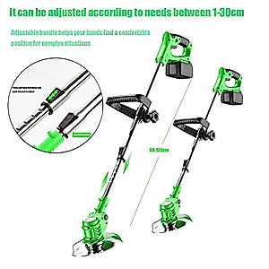 Mrzneaoch Electric Weed Wacker 36v Weed Eater Battery Powered,with 17 indivual 5 Different Blade Weed Eater for Home Garden Yard Mowing