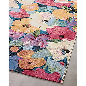Loloi II Botanical Collection BOT-02 Navy/Multi, Indoor/Outdoor 7'-10" x 11'-2" Area Rug
