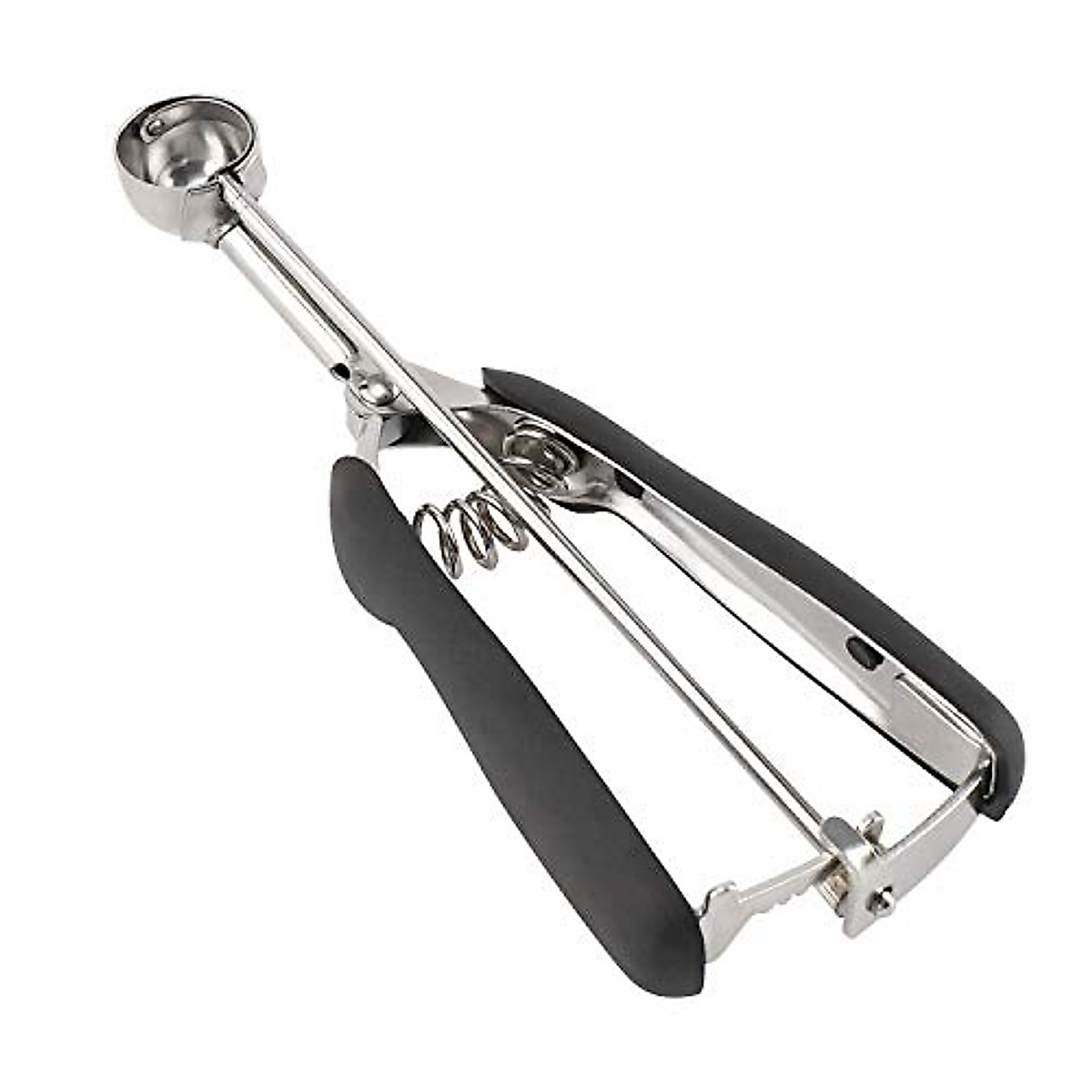 Extra Small Cookie Scoop 1 tsp, Professional Stainless Steel Mini Ice Cream Scoop 25 mm, Melon Baller Scoop Good Soft Grips, Quick Trigger Release