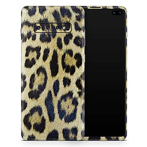 DesignSkinz Real Leopard Hide V3 Protective Vinyl Decal Wrap Skin Cover Compatible with The Samsung Galaxy S20 (Screen Trim & Back Glass Skin)