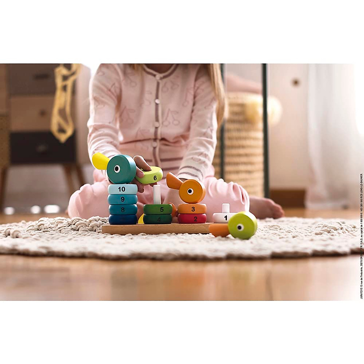 Janod Zigolos Duck Family Stacking Toy – Ages 1+ - J08212