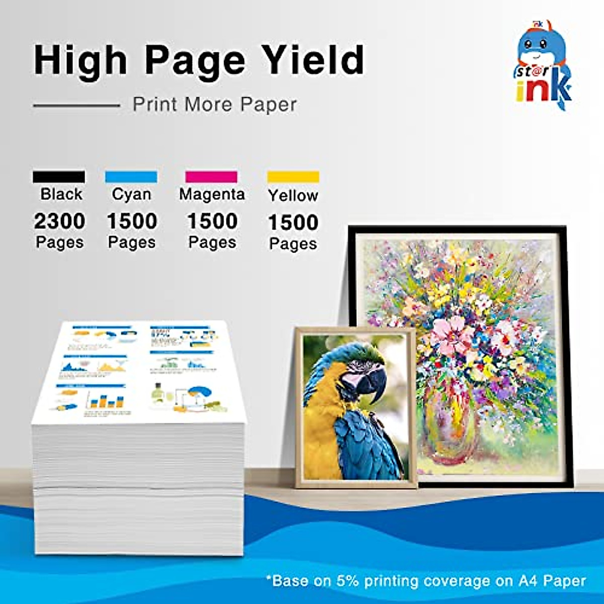 starink Compatible 950XL 951XL Combo Ink Cartridges Replacement for HP 950 951 fit for OfficeJet Pro 8600 (Plus) 8610 8620 8625 8630 8615 8100 8640 8660 Printer(Black Cyan Magenta Yellow) 4-Pack