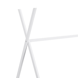 Montessori Floor Bed Frame Twin Size, Twin Floor Bed with Slats and Triangle Structure, Kids House Floor Bed/Montessori Bed for Kids, Girls, Boys, Twin Floor Bed White