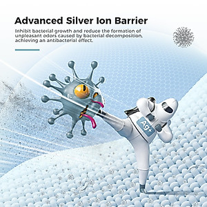 AROEVE MK07 Air Filter Replacement 4-in-1 Air Filter for Dust Pollen Lint Pet Dander Smoke (Blue)