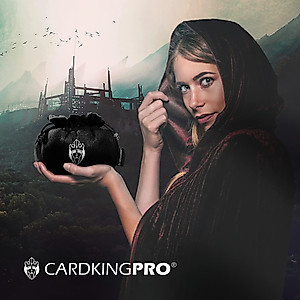 CardKingPro Immense Dice Bags with Pockets - Black - Capacity 150+ Dice - Great for Dice Hoarders [Patented Design]