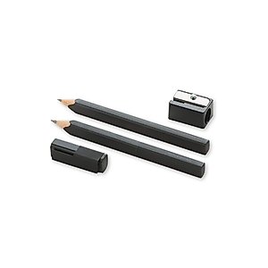 Moleskine Classic Wood Pencil Set w/ Sharpener, 2B Lead
