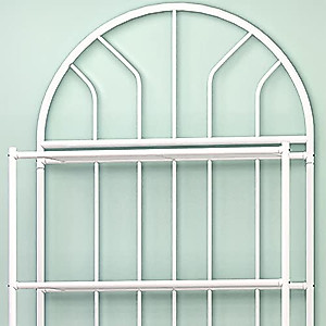 Bathroom Space Saver 69.7X25.6X13.4 Inch, 3-Layer Bathroom Corner Shelf Storage Rack Above the Toilet White, Freestanding Metal Storage Rack is Used to Store Bathroom Necessities, Flower Pots, Books