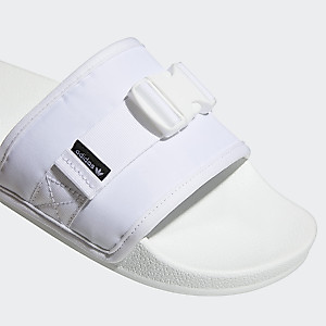 adidas Originals adilette White/White/Black 8 B (M)