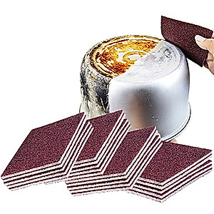 auons 20pcs Nano Carborundum Sponge, Emery Sponge Brush Clean Eraser Scrub, Kitchen Magic Cleaning Sponge for Removing Rust Cleaning Pots and Pans, Household Cleaning Tool
