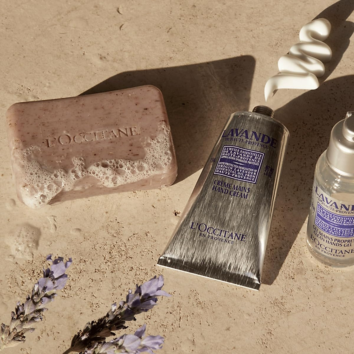 L'OCCITANE Shea Butter Extra-Gentle Solid Hand & Body Soap: Citrusy Shea Verbena, Relaxing Shea Lavender, Shea Milk, Vegetable Based, Artisanal, Vegan