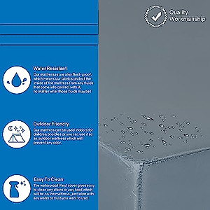 Greaton, 5-Inch Medium Firm Double Sided Tight top Foam Rolled Vinyl Mattress, Twin