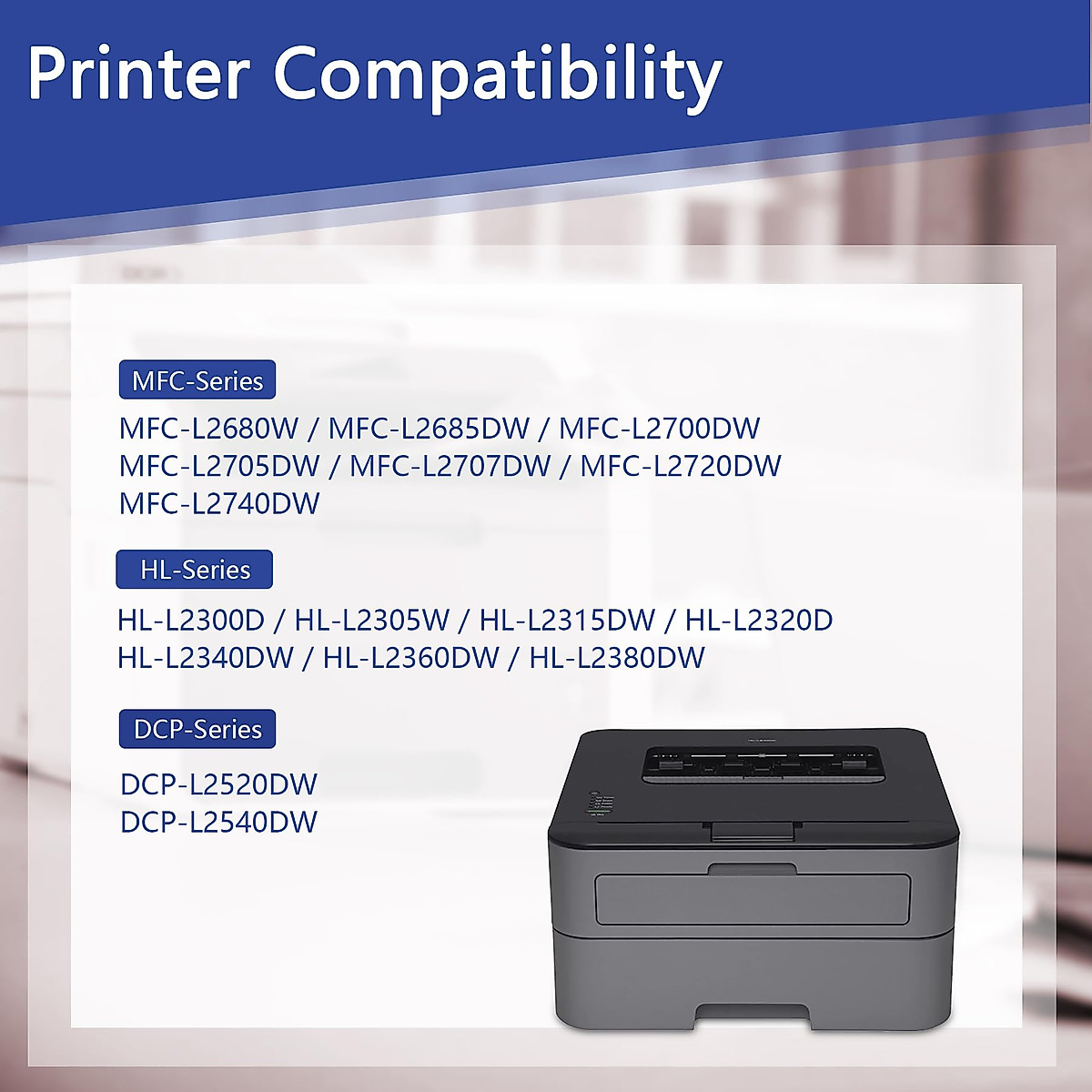 DR630 Drum Unit High Yield Replacement for Brother DR-630 DR 630 HL-L2300D HL-L2320D HL-L2340DW HL-L2380DW MFC-L2700DW MFC-L2720DW DCP-L2520DW DCP-L2540DW Printer Black 1 Pack (Toner not Included)