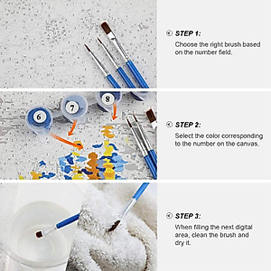 Hannstar Paint by Numbers Kits for Kids - Number Painting DIY Craft Kits - 20 x 16 Inch Acrylic Oil Painting On Canvas, Painting Set for Childrens Boy & Girl & Adults Beginner, Colorful Dolphin