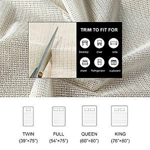 SprouVis Mattress Slide Stopper and Gripper,Keep Bed and Topper Pad from Sliding for mattresses, Carpets, Sofas, Chair Cushions, Easy Trim, Slip Resistant, Grips Helps Stop Slipping (Twin)