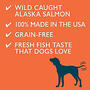 Alaska Naturals – Wild Alaska Salmon Oil Formula Dog Food Topper – EPA and DHA Omega-3 - Supplement for Healthy Skin, Shiny Coat – Made in The USA – 8 oz. Pump Bottle