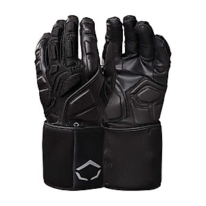 EvoShield Trench Lineman Adult Gloves - Black, Small