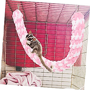 Balacoo Sugar Glider Climbing Rope Hamster Portable Rat Toy Hanging Guinea Pig Toy Hamster Climbing Toy Small Pet Climbing Rope Small Bird Swing Toy Bird Play chew The Bird Cotton Rope