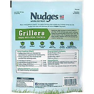 Blue Buffalo Nudges Grillers Natural Dog Treats, Chicken, 10oz Bag