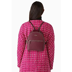 Kate Spade New York saffiano leather Perry Small Backpack (Deep Berry)