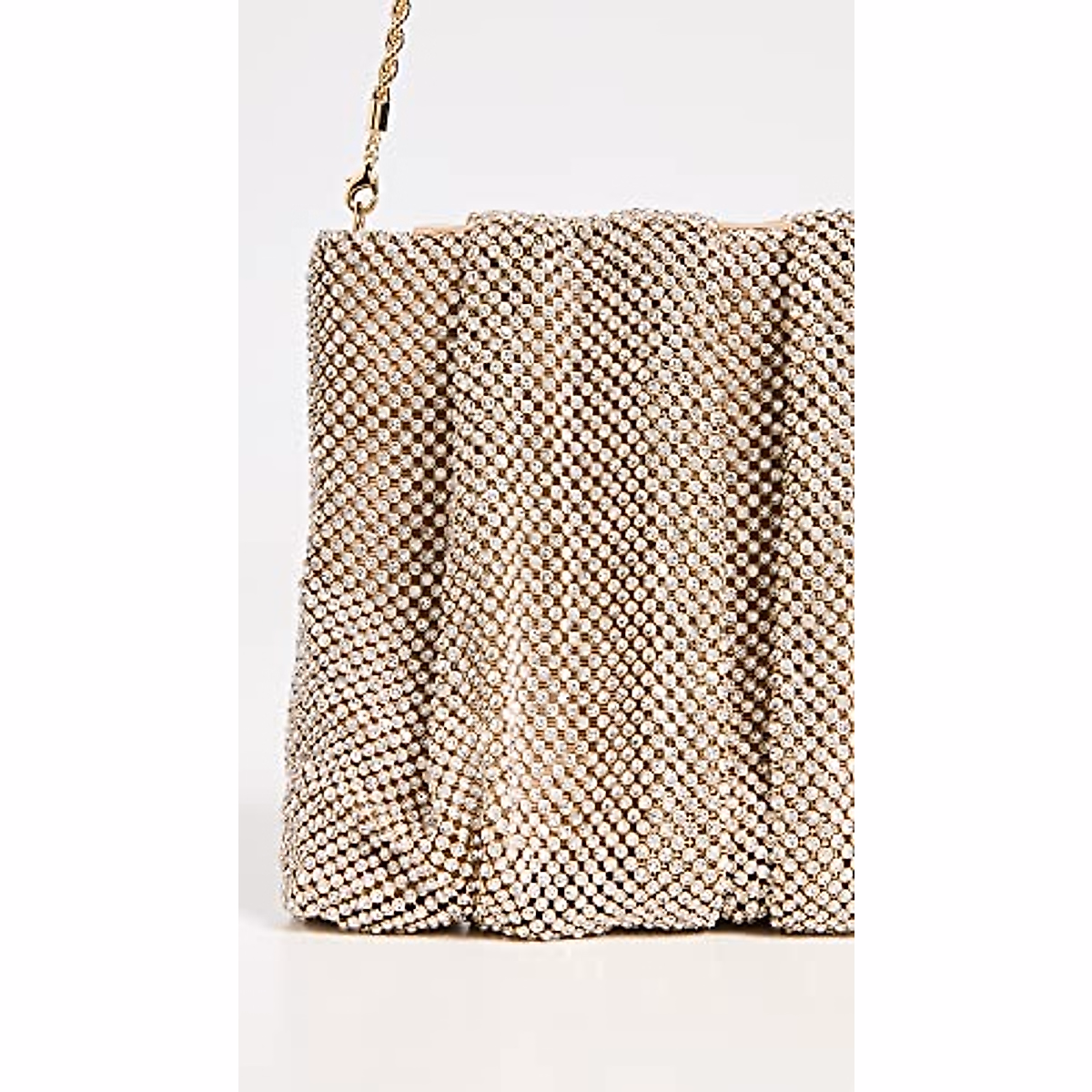 Loeffler Randall Women's Ember Diamante Clutch, Gold, One Size