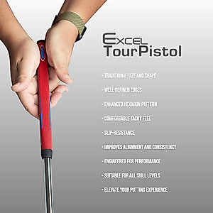 Winn 2016 Tour Pistol Red Golf Putter Grip (
