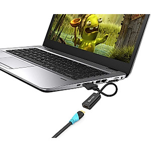 UKYEE Displayport to HDMI Adapter 2-Pack, Display Port DP to HDMI Converter Cable Male to Female Port 1080P Compatible with PC, Monitor, Projector, HDTV - Black