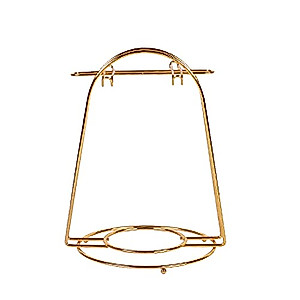YY YEARCHY Coffee Mug Holder, Espresso Cups Holder Cup Drying Rack Cups Drainer Stand Metal Mug Tree Cups Organizer with 4 Hook Hangers for Kitchen Counter and Tea Party(Gold)