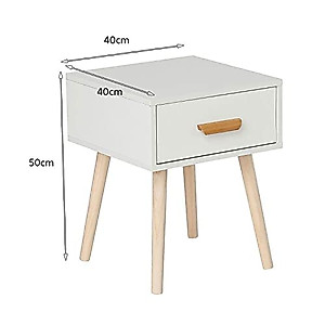 HIGOH Bedside Table Bedroom Bedside Table Coffee Modern Storage Drawer Bedside Table Bedroom Dresser Bedroom Furniture