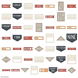 Cricut 2002574 Days and Dates Cartridge