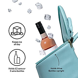 Corkcicle EOLA Cooler Backpack, Waterproof and Leak Proof Insulated Bag, Perfect for Wine, Beer, and Ice Packs, Seafoam