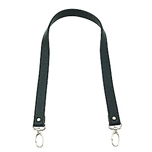 5Afashion One Pair 25" Leather Wristlet Bag Handles,Replacement Tote Should handles,Purse Straps,Wallet Bag Handle Straps (black)