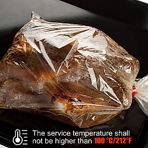 25 Pieces 5 Gallon Bucket Liner Bags Ice Bucket Liner Food Grade Bag Heavy Duty Leak Proof for Home Kitchen Marinating and Brining Food Storage (20 x 24 Inch)