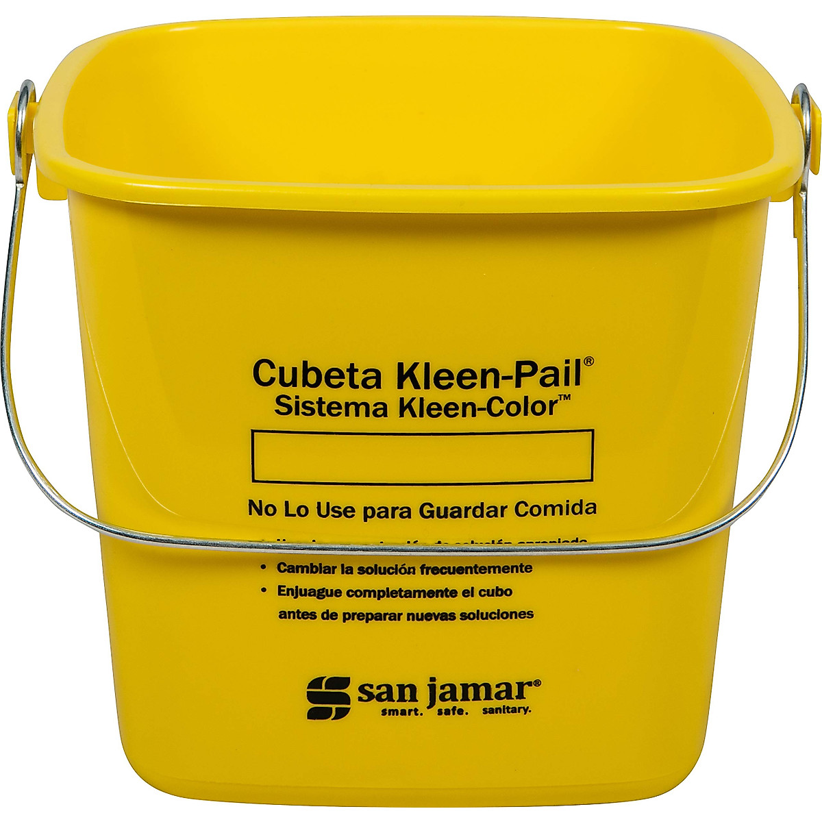 San Jamar Kleen-Pail® Plastic Cleaning Bucket 6 Quarts Yellow