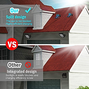 MPJ Solar Light Outdoor, 56 LED Solar Light Outside with Motion Detector, IP65 Waterproof, 120° Lighting Angle, Solar Wall Light for Garden with 16.5ft Cable