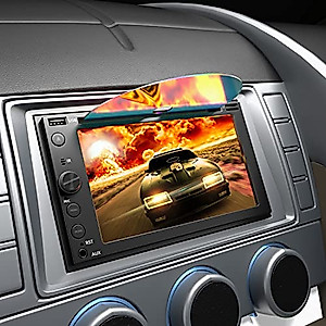 Double Din Car Stereo with CD/DVD Player Apple Carplay & Android Auto, 7 Inch Car Radio with Bluetooth and Backup Camera, Touch Screen, Mirror Link, Steering Wheel Control, USB/TF/AUX Input, AM/FM