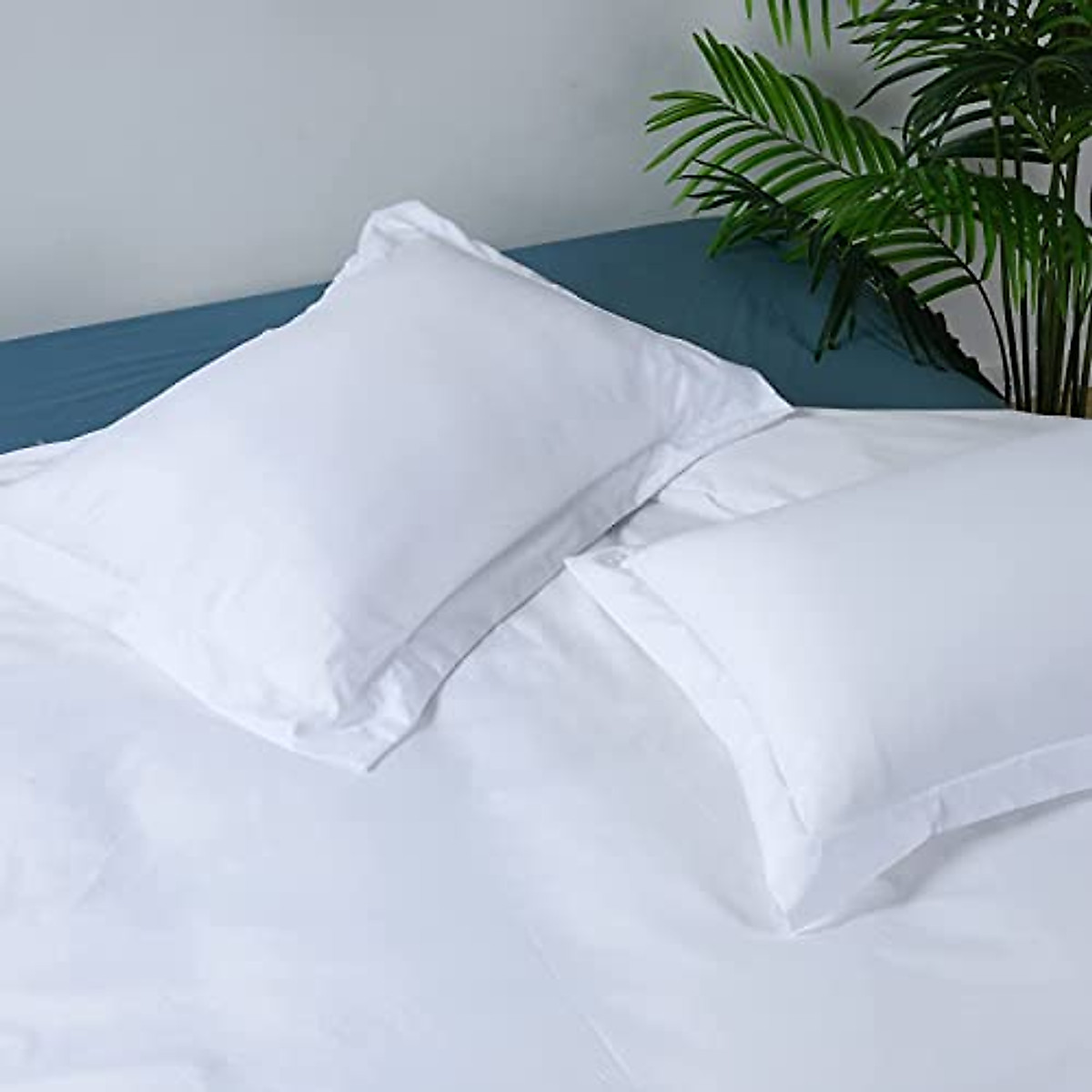 David's Home Duvet Cover King Size White, Soft Lightweight Cover with Zipper Closure Corner Ties, 3 Pieces Microfiber Bedding for Spring Summer, 1 Duvet Cover 104x90 Inches 2 Pillow Shams