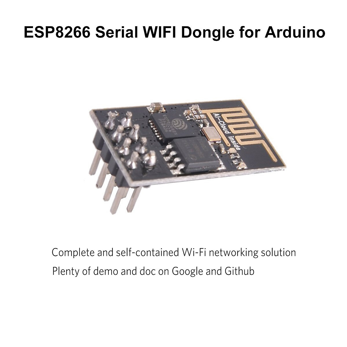 Makerfocus 4pcs ESP8266 Esp-01 Serial Wireless Wifi Transceiver Module Compatible with Arduino
