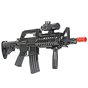 BBTac Airsoft Gun Package - Dark Ops - Collection of Airsoft Guns - Powerful Spring Rifle, Shotgun, Two SMG, Mini Pistols and BB Pellets, Great for Starter Pack Game Play