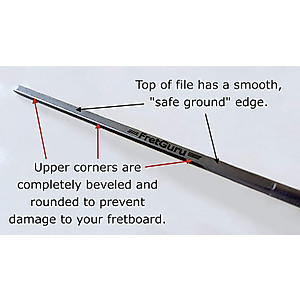 FretGuru Ultimate Fret End File 2 - Fix Sharp Fret Ends, Fret Sprout, Fret End Dressing File Pro Luthier Tool Guitar Tech [FINALLY AVAILABLE AGAIN - ADVANCED NEW DESIGN SHIPPING NOW]