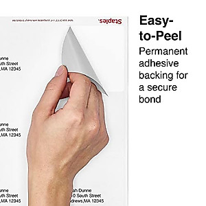 Staples White Shipping Labels 4 x 3 1/3 250 Sheets 1500 Labels
