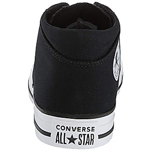 Converse Women's Chuck Taylor All Star Madison Mid Top Sneaker, Black/Black/White, 8.5 M US
