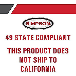 SIMPSON Cleaning MSH3125 MegaShot 3200 PSI Gas Pressure Washer, 2.5 GPM, Honda GC190 Engine, Includes Spray Gun and Extension Wand, 5 QC Nozzle Tips, 1/4-in. x 25-ft. MorFlex Hose, (49-State), Black