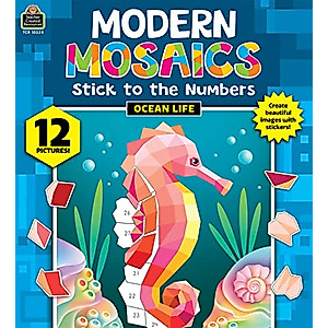 Teacher Created Resources Ocean Life Modern Mosaics Stick to The Numbers
