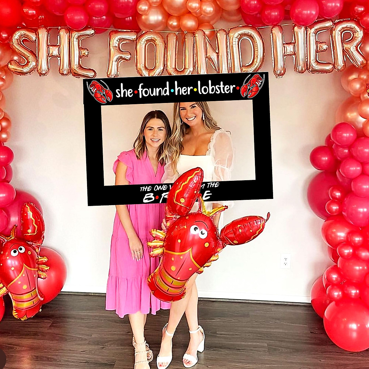 Bridal Shower Bachelorette Photo Booth Props Decorations Friend Themed Photo Booth Props SHE Found HER Lobster Bachelorette Party Supplies Bridal Shower